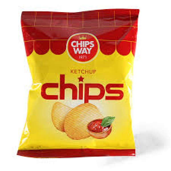 Čips rebrasti 90g chips way