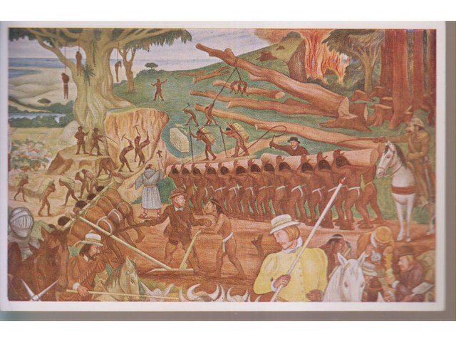 DIEGO RIVERA / Colonial epoch and Indian slave labor