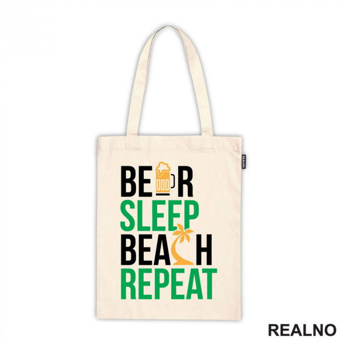 BEER, SLEEP, BEACH, REPEAT - COLORS - HUMOR - CEGER