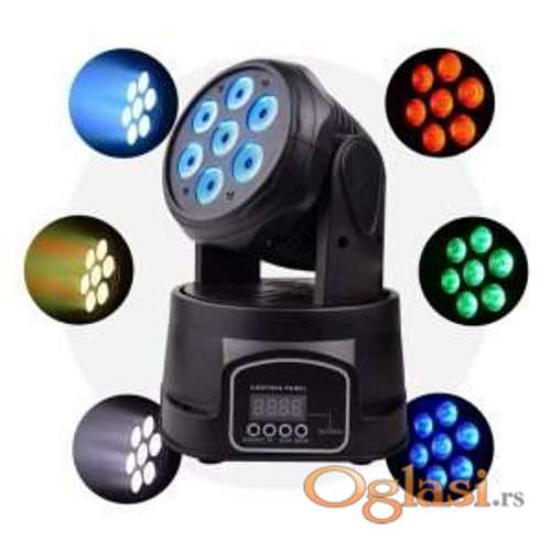 Led Roto Glava 7x10w mini led moving head