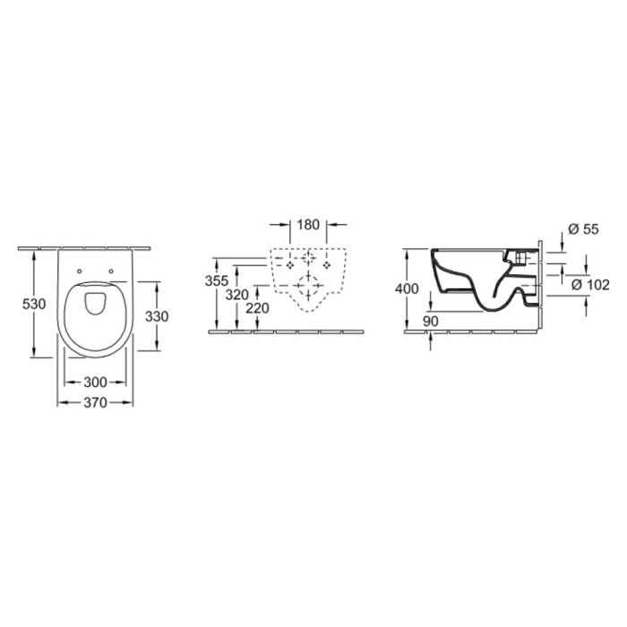 VILLEROY & BOCH Avento Soul konzolna WC šolja + daska