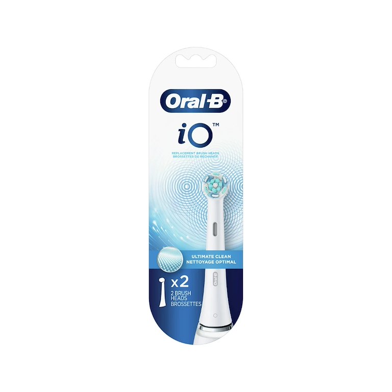 Oral-B® iO Nastavci ULTIMATE CLEAN Zamenska Glava za Eelektričnu Četkicu 2 Nastavka Bele Boje