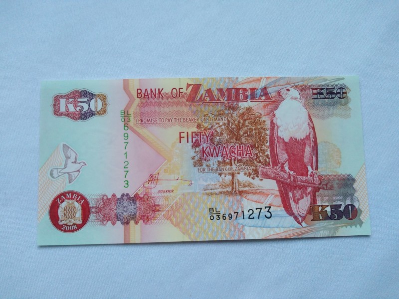 Zambija 50 kvacha,2008 god.NC