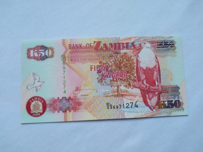 Zambija 50 kvacha,2008 god.NC