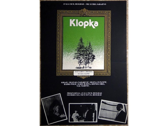 KLOPKA (1988) Mustafa Nadarević FILMSKI PLAKAT