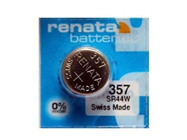 Renata baterija 357 1,55V Srebro oksid dugme baterija za SAT, Pakovanje 1kom (LR44)