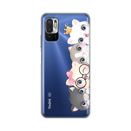 Silikonska futrola - maska print Skin za Xiaomi Redmi Note 10 5G Cats