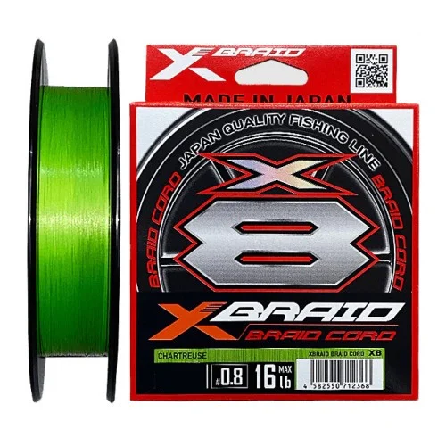 BRAID CORD X8 300M CHARTREUSE #2.5 45LB