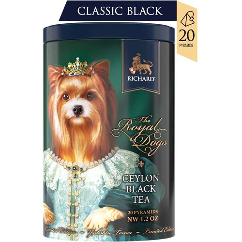 RICHARD Tea Royal Dogs, York - Fini cejlonski crni čaj - pakovanje od 20 piramida 111462
