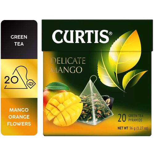 Curtis Delicate Mango - Zeleni čaj sa mangom, ananasom i laticama cveća, 20x1.8g 1516703