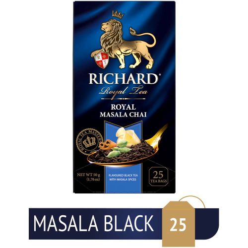 Richard Royal Masala Chai - Crni čaj sa djumbirom, cimetom i aromom masala začina, 25x2g 1100477