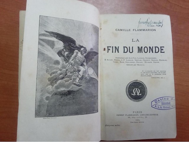 Flammarion Camille La Fin Du Monde , raritet