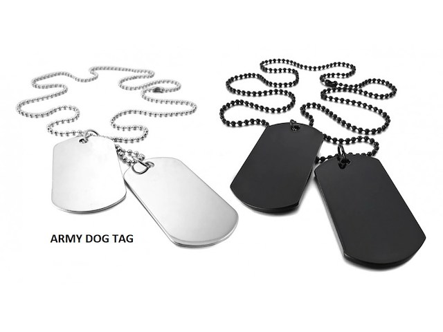 Nakit Dog Tag Army Ogrlica Sa Plocicom Model 10