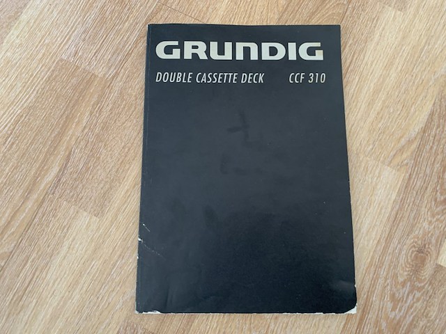 Korisničko uputstvo Grundig double cassette deck CCF310