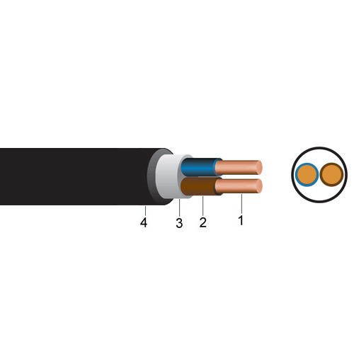 Provodnik N2XH-0 2×1.5mm²