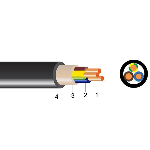 Kabl PP00 NYY (E-YY) 3×2.5mm²