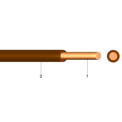 Provodnik P H07V-U 4mm² Braon