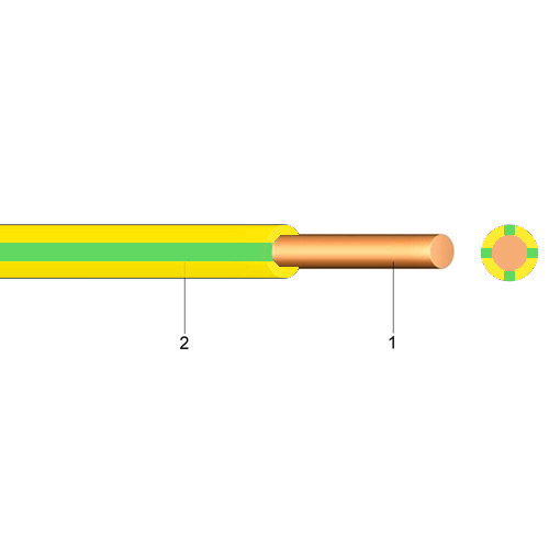 Provodnik P H07V-U 1.5mm² Žuto-zeleni