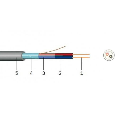 Provodnik J-Y(St)Y (TI-44) 1x2x0.6mm²