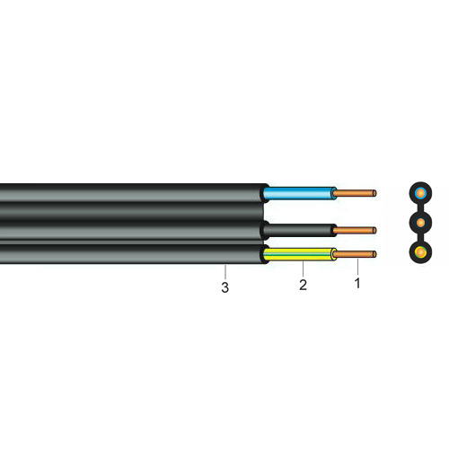 Provodnik PP/R NYIFY 3×2.5mm²