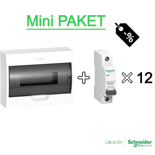 Mini PAKET: nazidna tabla 12m + 12MCB K60N