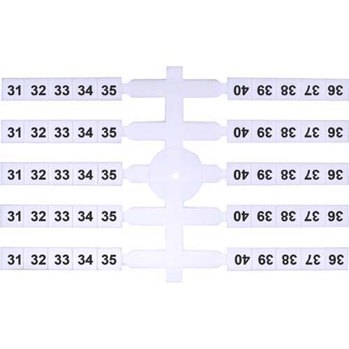 ETI PVC brojevi za VS stezaljke EO3 31-40