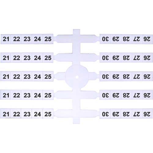 ETI PVC brojevi za VS stezaljke EO3 21-30