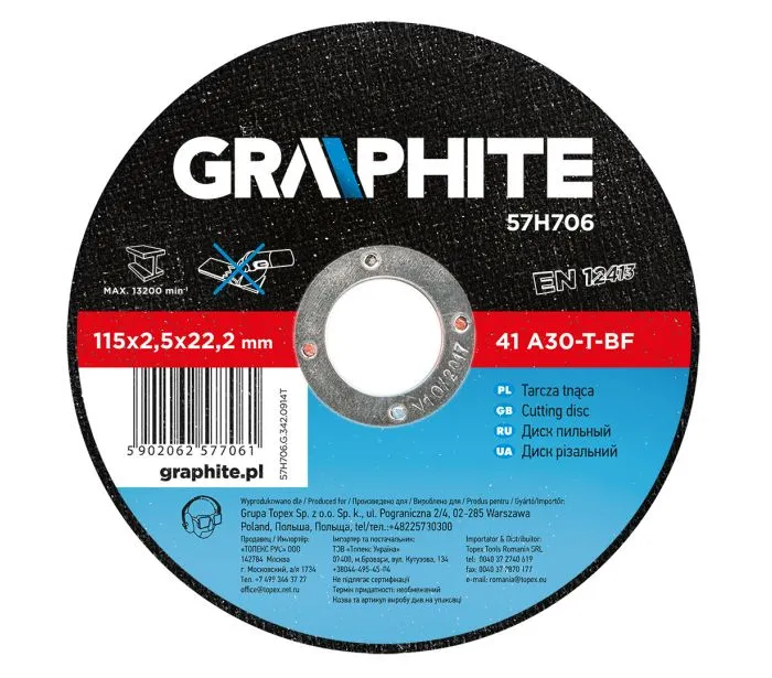 Rezna ploča za metal – GRAPHITE 57H706