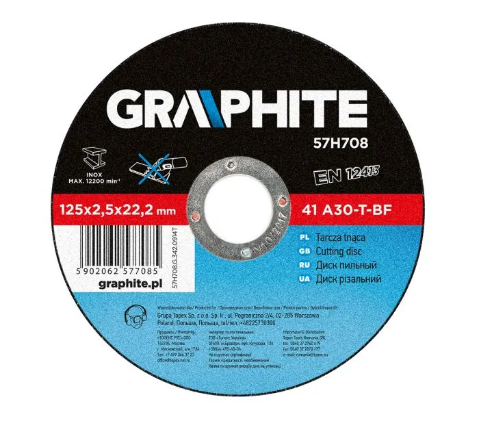 Rezna ploča za metal – GRAPHITE 57H708