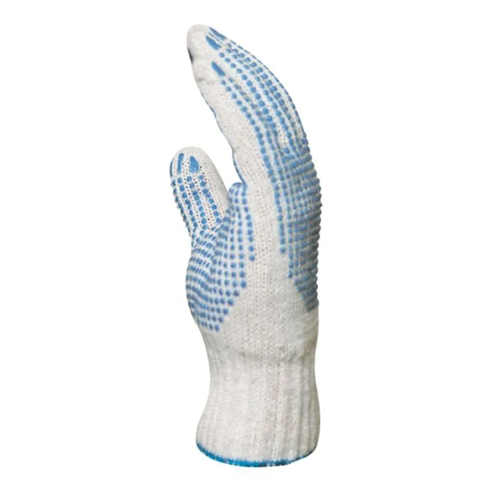 Pletena rukavica sa plavim PVC granulama vel. 9
