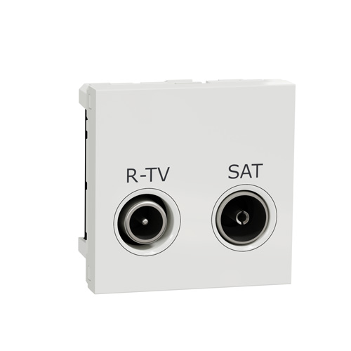 SE New Unica Utičnica R-TV SAT pojedinačna 2 mod bela