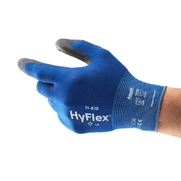 Rukavice HYFLEX 11-618 ( 18 poliester sa premazom od poliuretana)