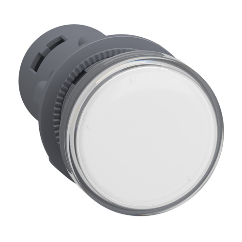 SE Signalna lampica plastična bela Ø 22 mm sa ugrađenim LEDom 380…400V AC protiv interferencije