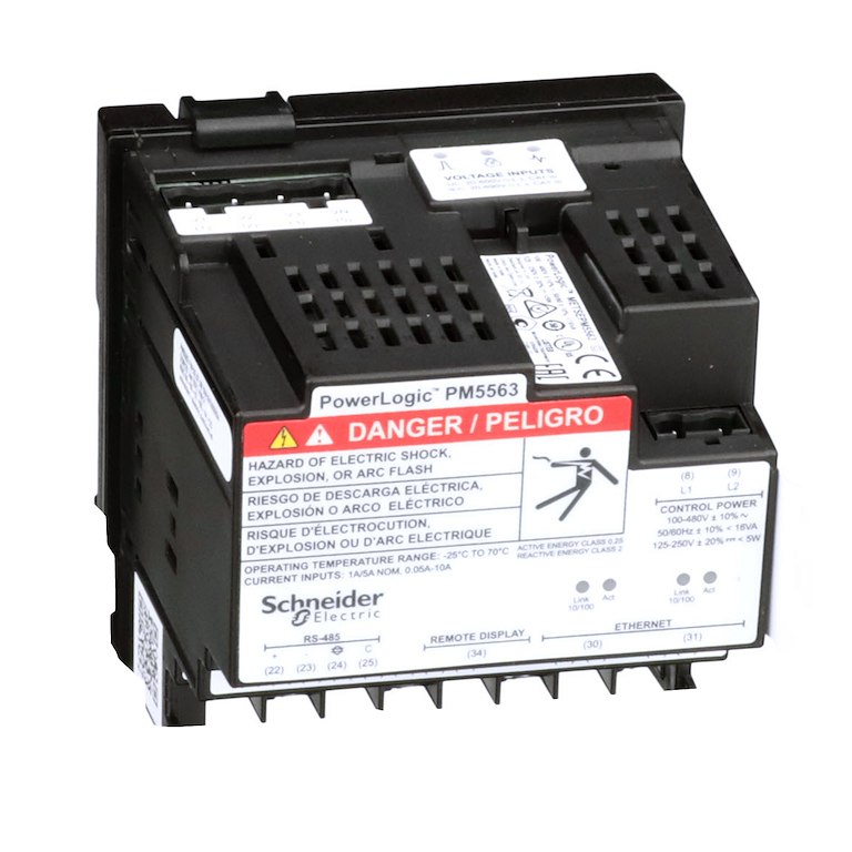 SE PowerLogic PM5563 2 ethernet up to 63th H 1,1M 4DI/2DO 52 alarm multimetar montaža na DIN šinu