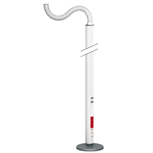 SE Optiline 45 pole freestanding onesided polar white 2450 mm