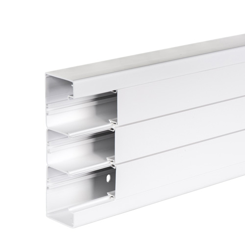 SE Optiline 45 installation trunking 185×55 mm pvc polar white 2000 mm