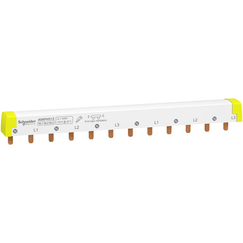 SE Acti 9 češljasta sabirnica 3l+n simetrična razmak 18 mm 12 modula 100 a