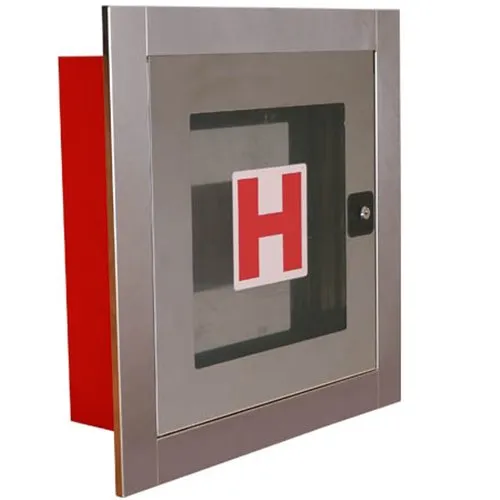 Zidni hidrantski ormar ugradni INOX staklena vrata