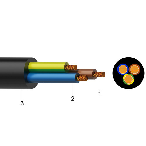 Kabl GG/J H05RR-F 3×2.5mm²