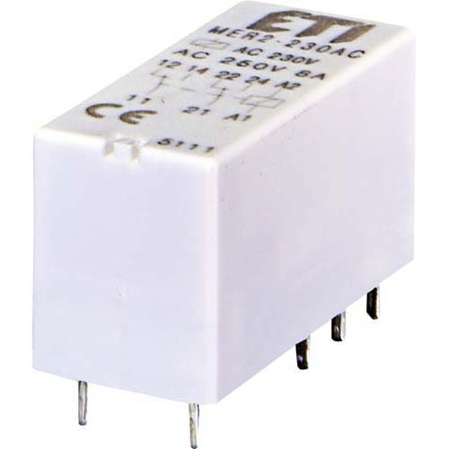ETI Miniature MER2 relays MER2-230AC