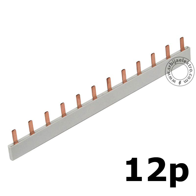 12-pol Cu Sabirnica 1F / 10mm2 IGLICA / Izolovana