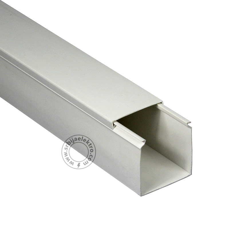 PVC kanal 40x40x2000 beli/pun