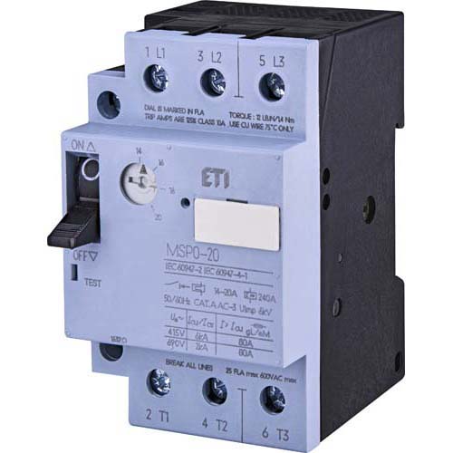 ETI Motorni zaštitni prekidač MSP0-20