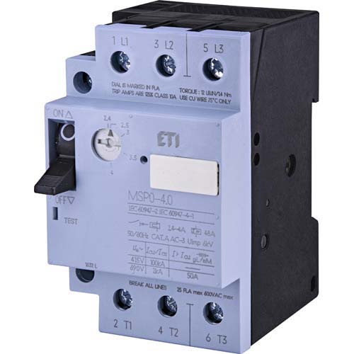 ETI Motorni zaštitni prekidač MSP0-4,0