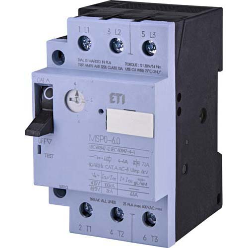ETI Motorni zaštitni prekidač MSP0-6,0