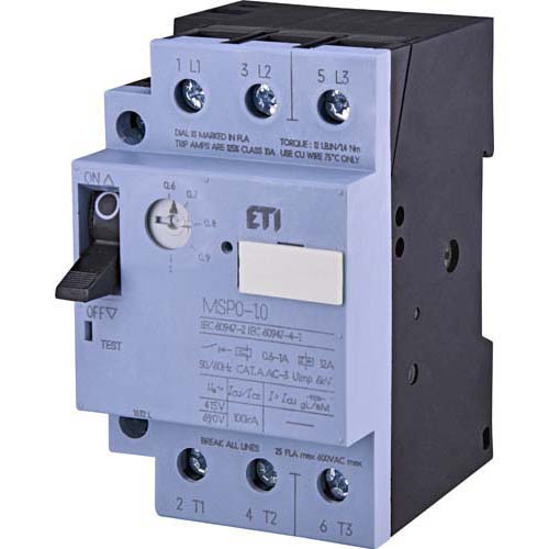 ETI Motorni zaštitni prekidač MSP0-1,0