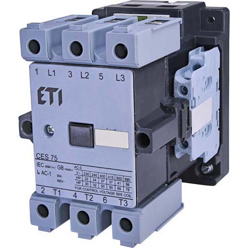 ETI Motorski kontaktor CES 75.22-24V-50/60Hz