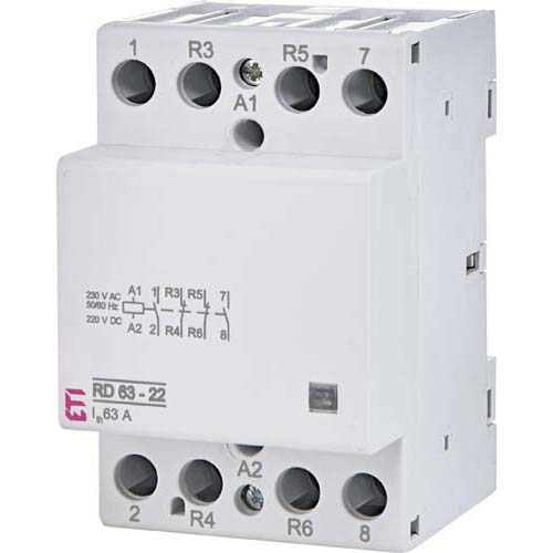 ETI Modularni kontaktor RD 63-22-230V AC/DC