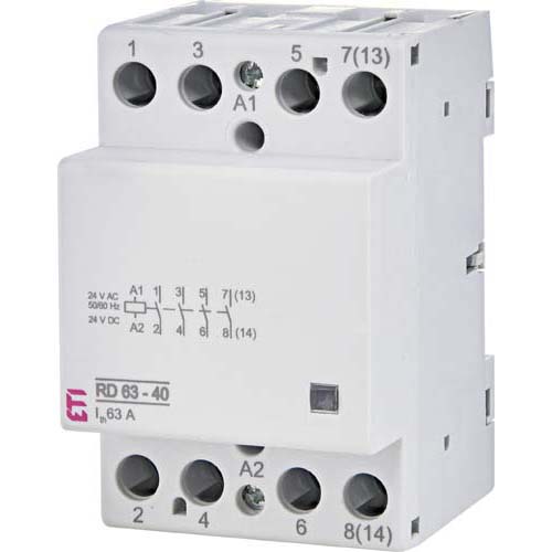 ETI Modularni kontaktor RD 63-40-24V AC/DC