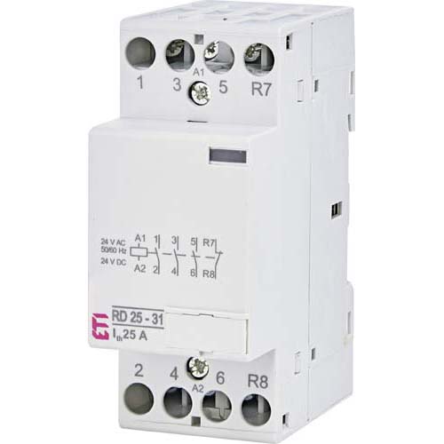 ETI Modularni kontaktor RD 25-31-24V AC/DC